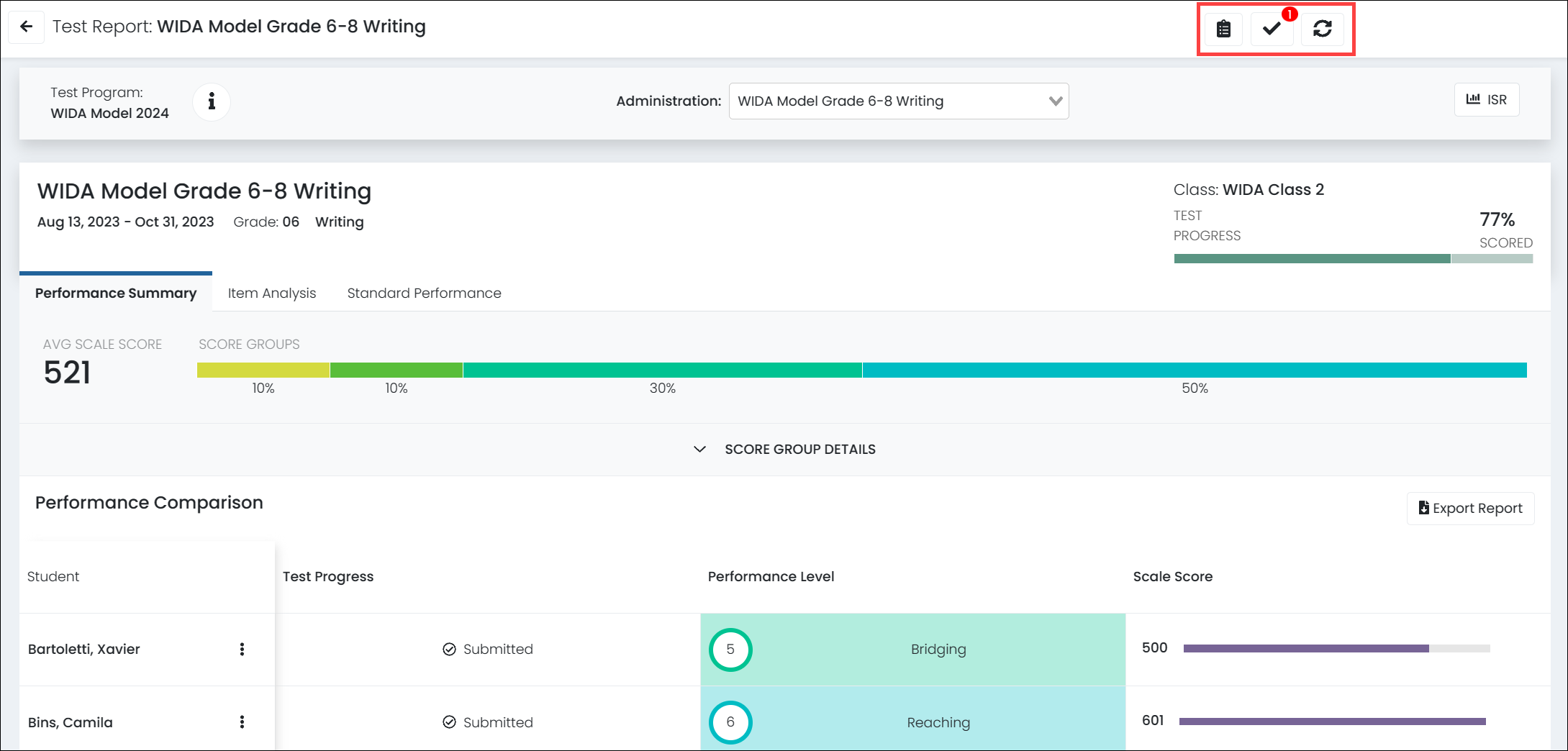 My Classes – ADAM Assessments Support