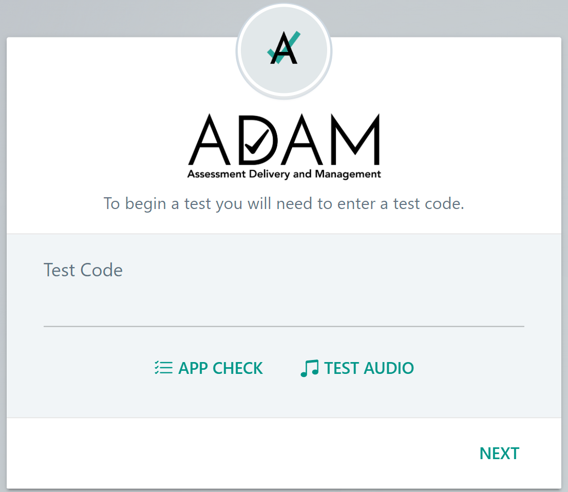 Taking a Test with the ADAM Lockdown Browser – ADAM Assessments Support